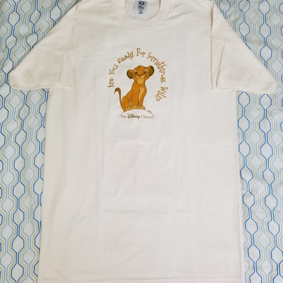 Disney | Shirts | Vintage 9s Disney Channel Lion King Simba T Shirt ...